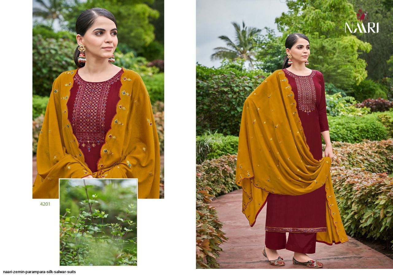 NAARI ZEMIN PARAMPARA silk SALWAR SUITS