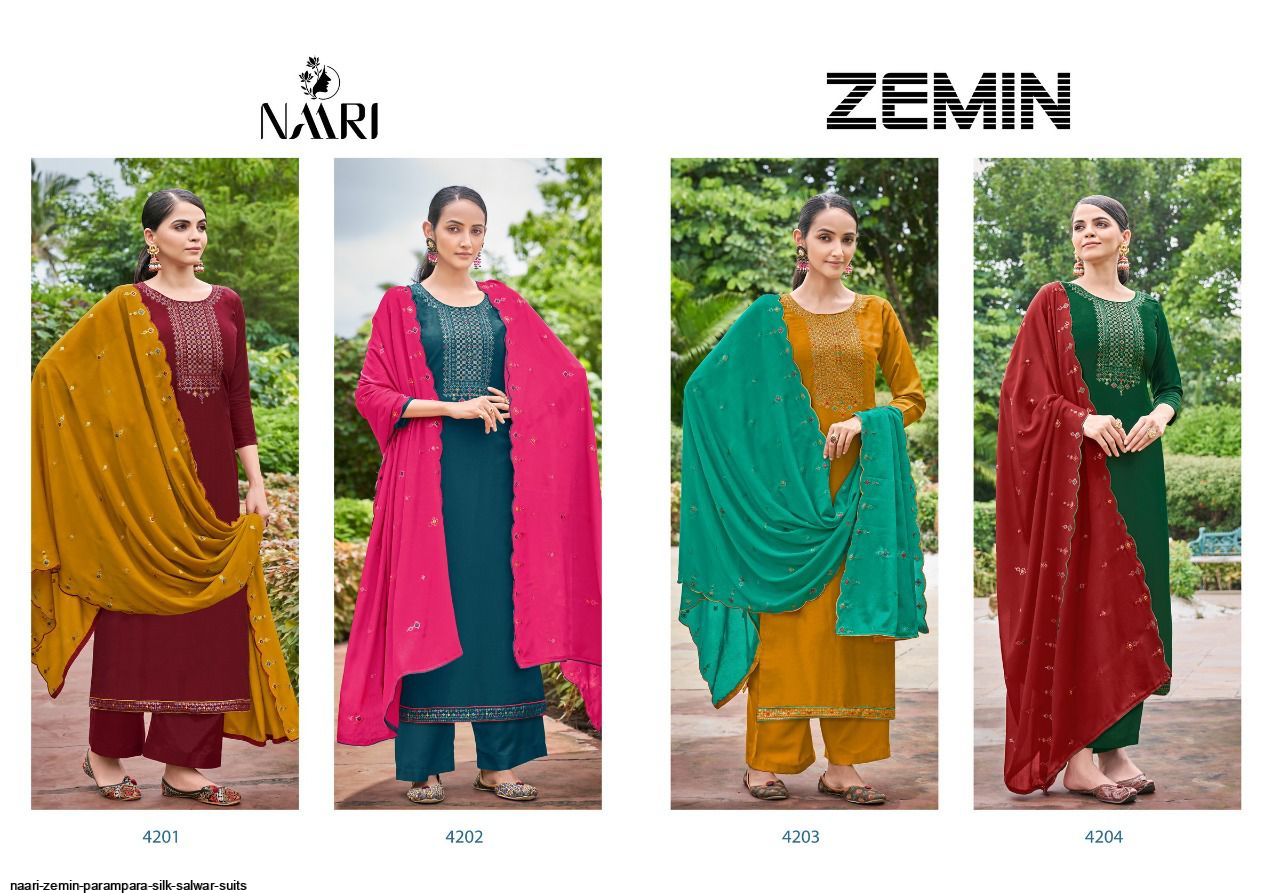 NAARI ZEMIN PARAMPARA silk SALWAR SUITS