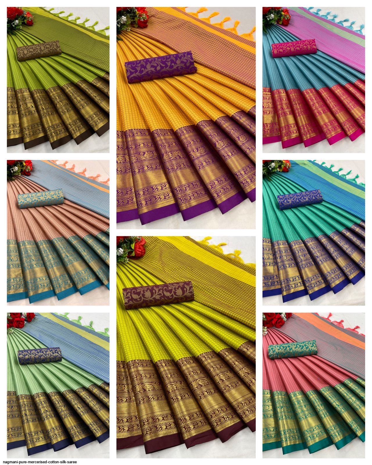 NAGMANI Pure Mercerised Cotton Silk saree