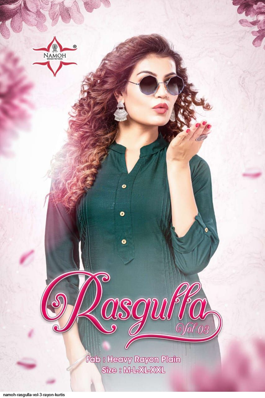 NAMOH RASGULLA VOL 3 RAYON KURTIS