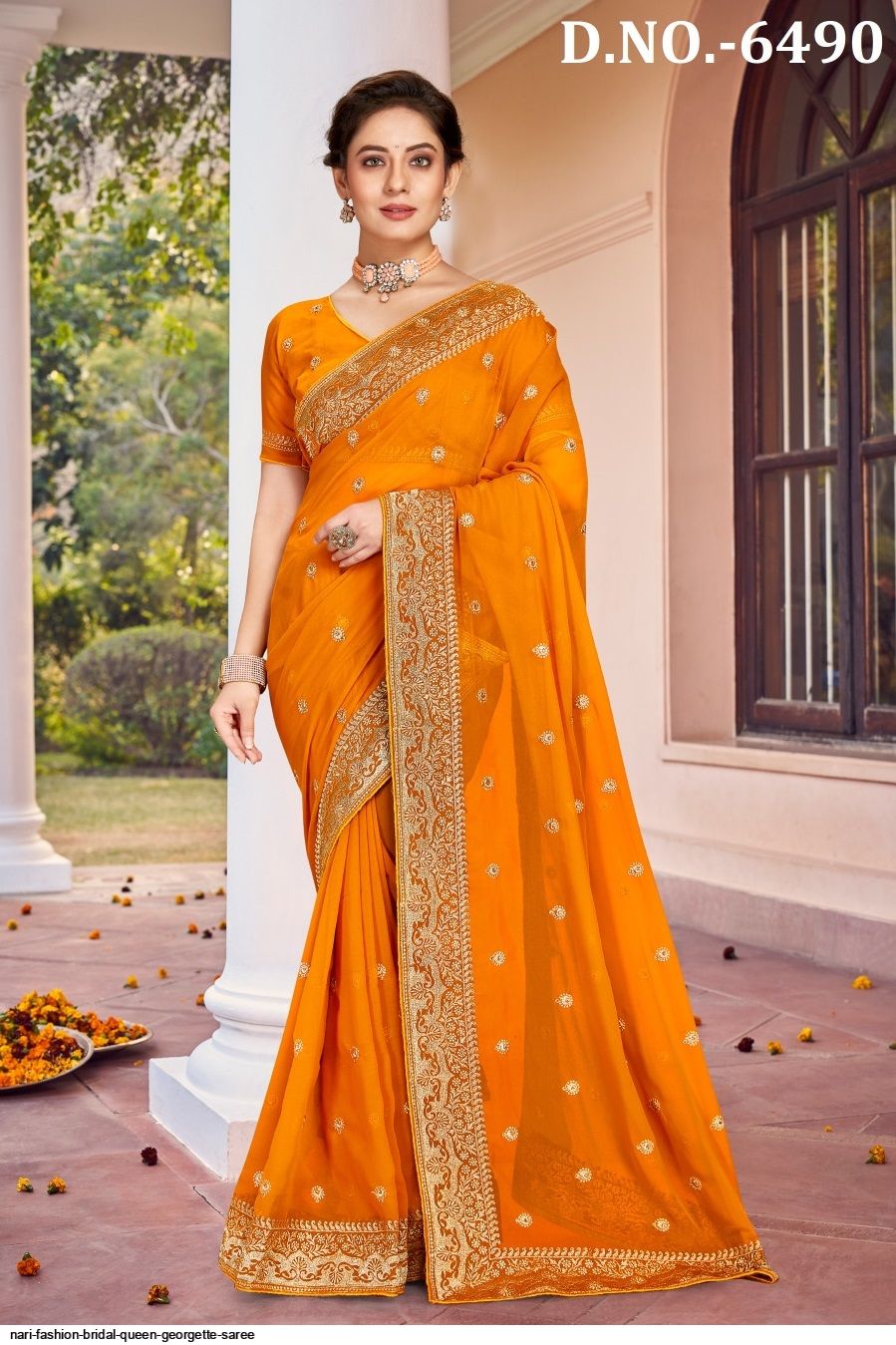 NARI FASHION BRIDAL QUEEN GEORGETTE SAREE