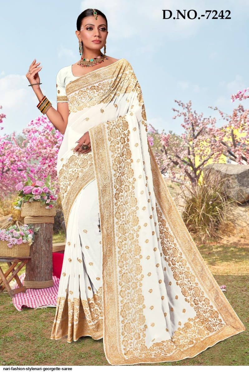 nari fashion STYLENARI GEORGETTE saree