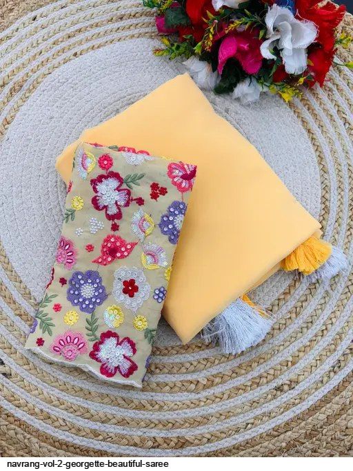 NAVRANG vol 2 GEORGETTE beautiful saree