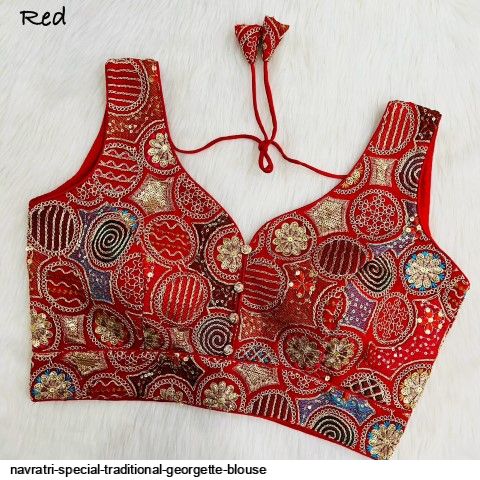 NAVRATRI SPECIAL TRADITIONAL GEORGETTE BLOUSE