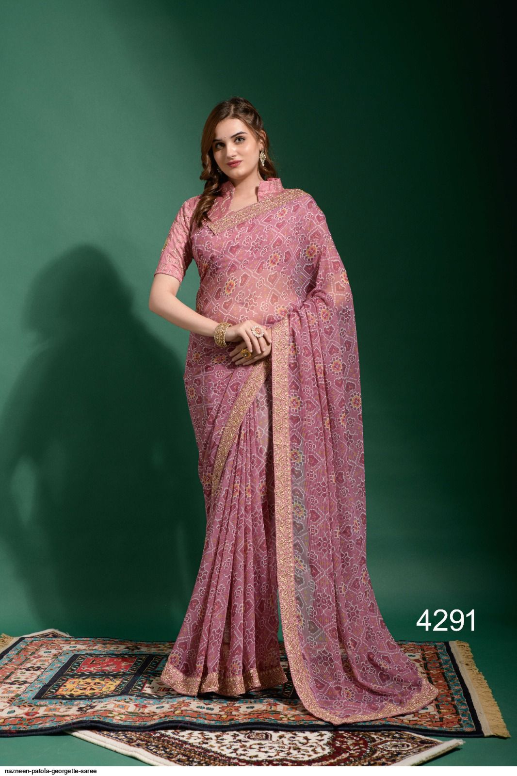 nazneen-patola-georgette-saree 4289
