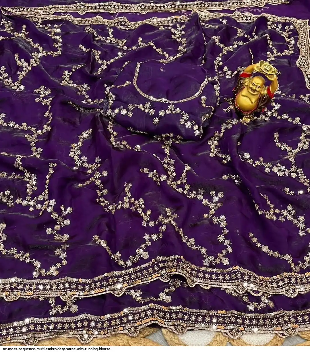 NC Moss Embroidery Saree – Premium Ladies’ Wear India