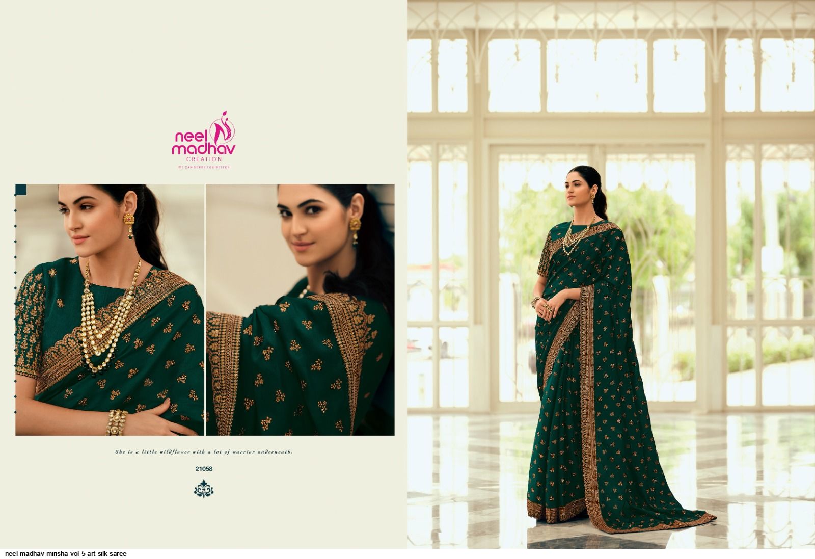 NEEL MADHAV MIRISHA VOL 5 ART SILK SAREE