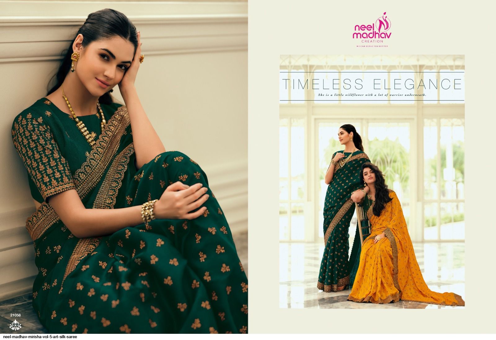 NEEL MADHAV MIRISHA VOL 5 ART SILK SAREE