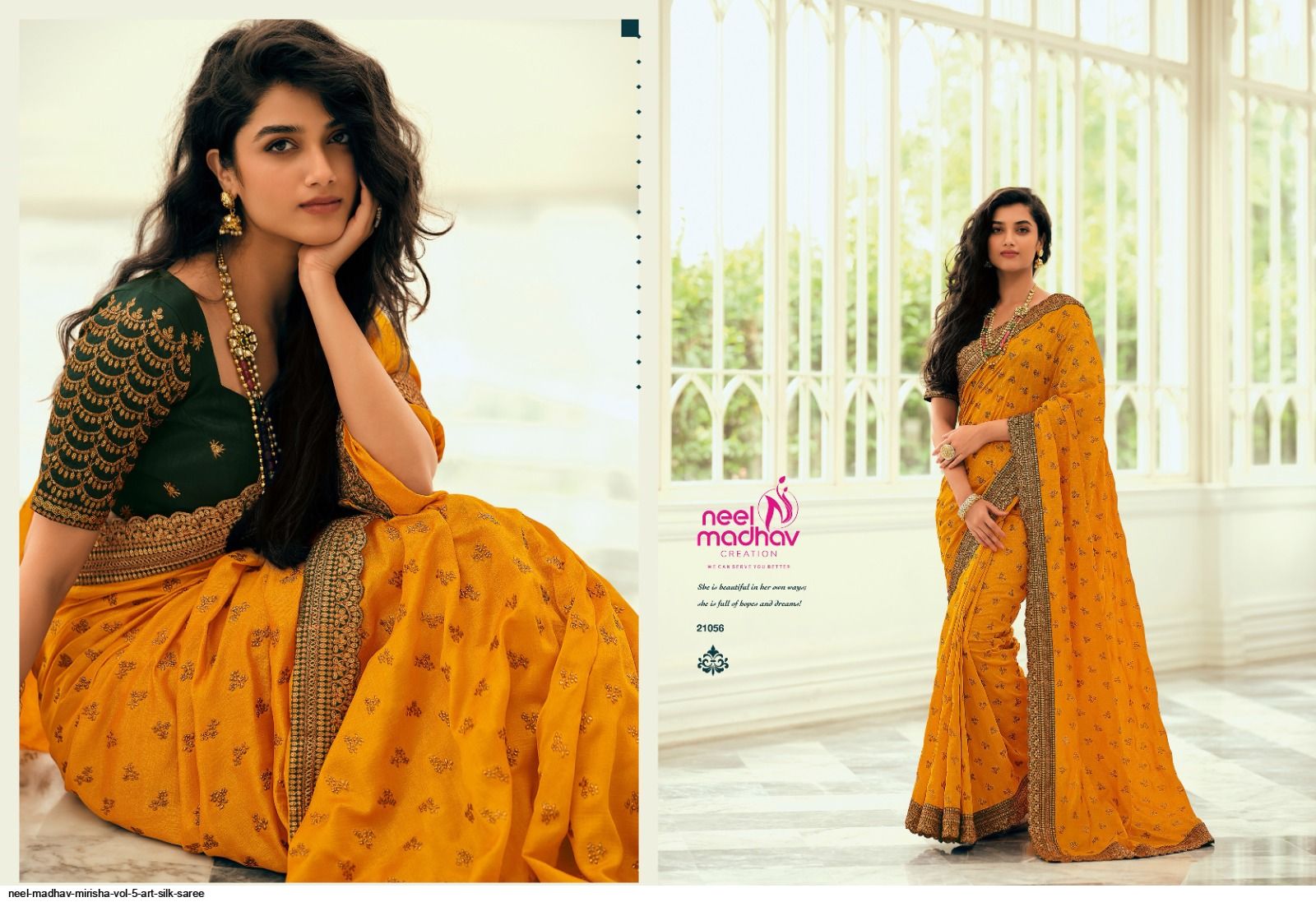 NEEL MADHAV MIRISHA VOL 5 ART SILK SAREE