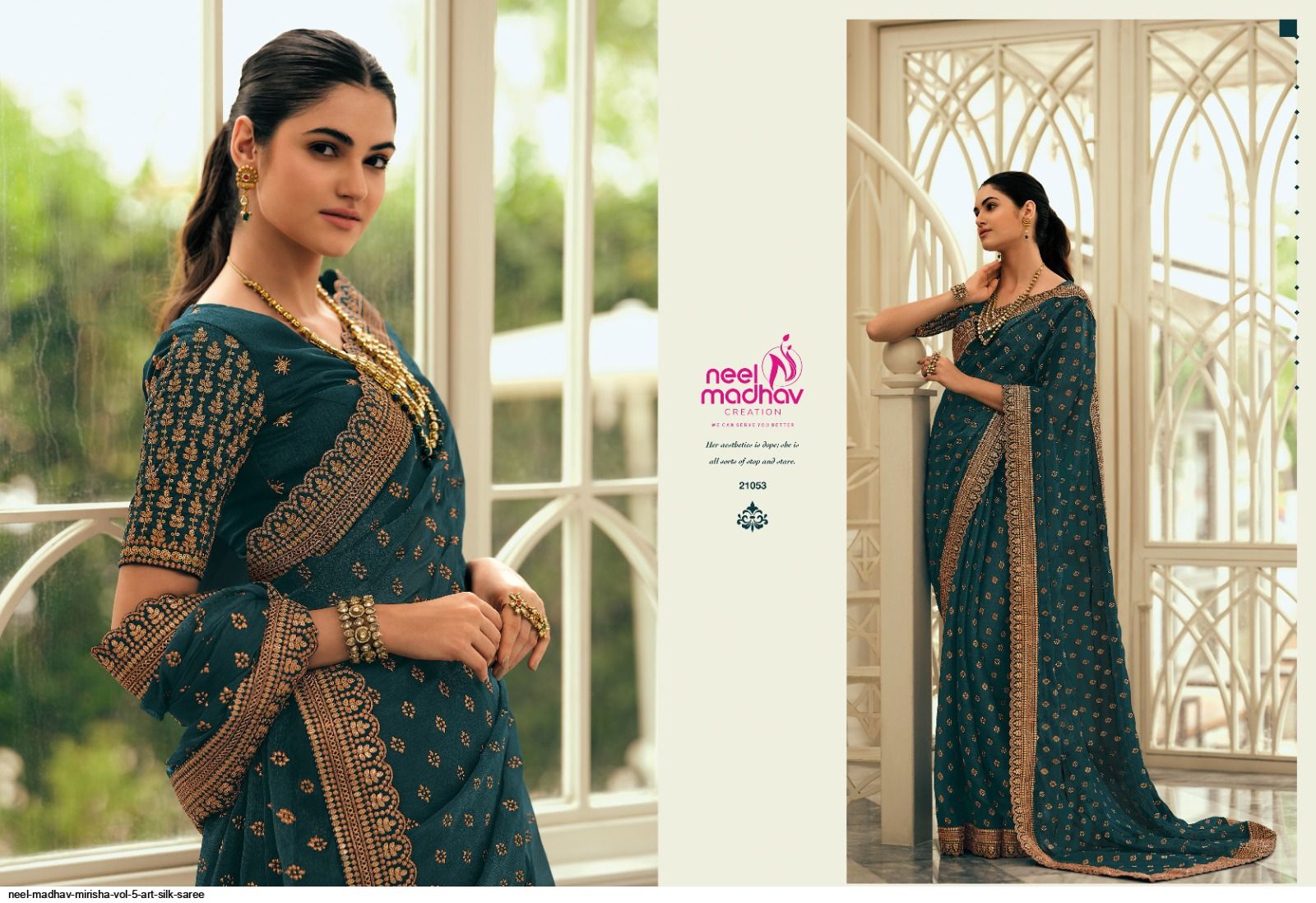 NEEL MADHAV MIRISHA VOL 5 ART SILK SAREE