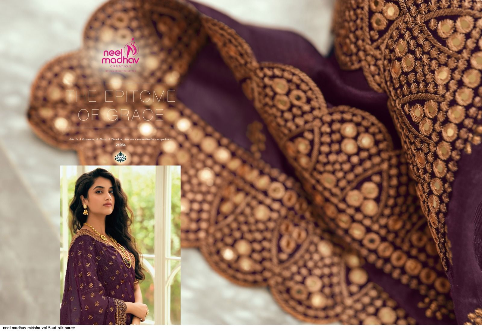 NEEL MADHAV MIRISHA VOL 5 ART SILK SAREE