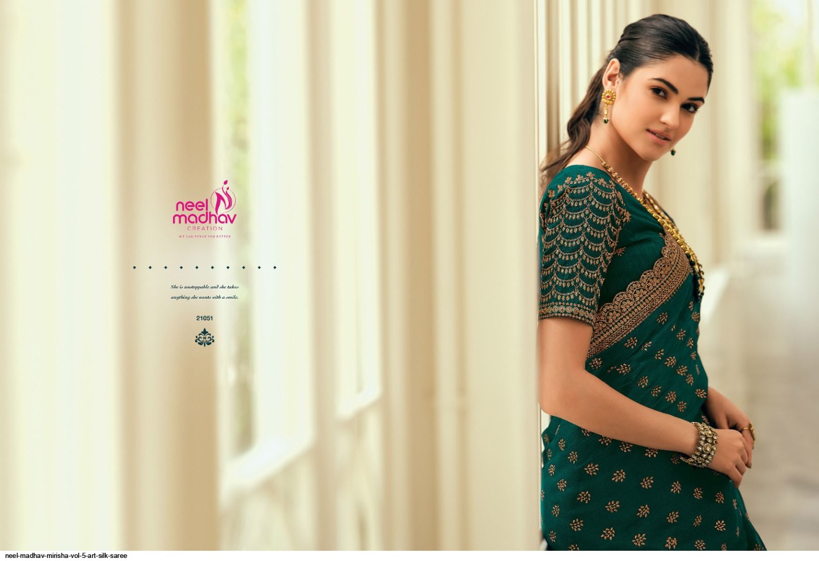 NEEL MADHAV MIRISHA VOL 5 ART SILK SAREE