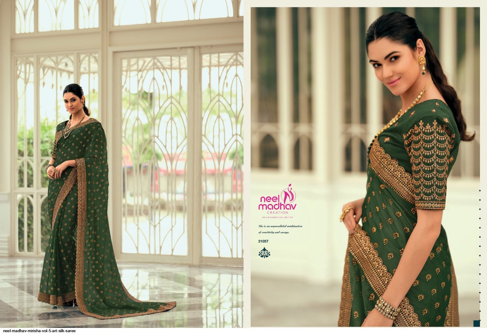 NEEL MADHAV MIRISHA VOL 5 ART SILK SAREE