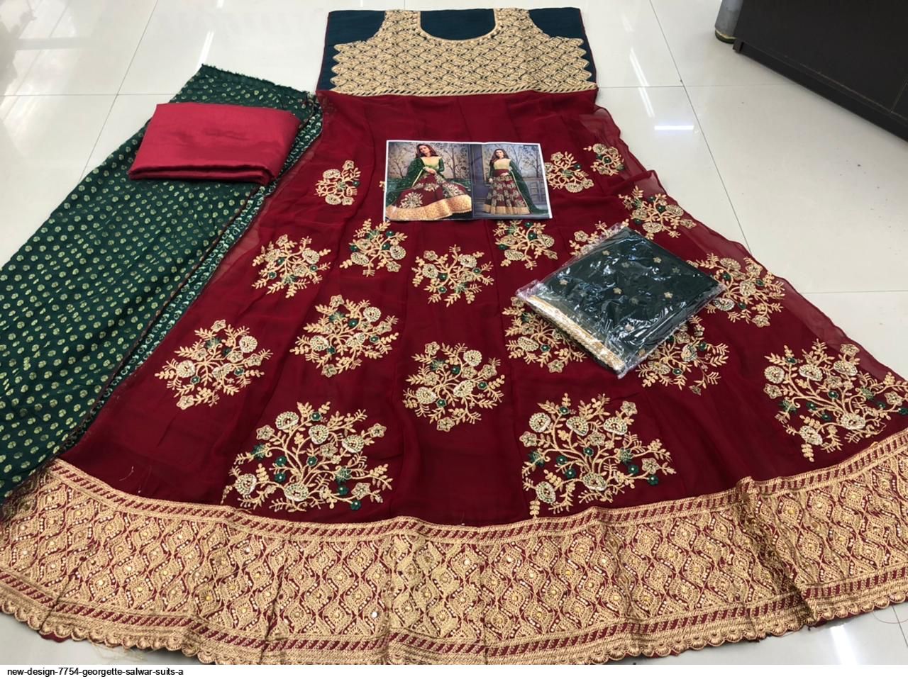 NEW DESIGN 7754 Georgette SALWAR SUITS