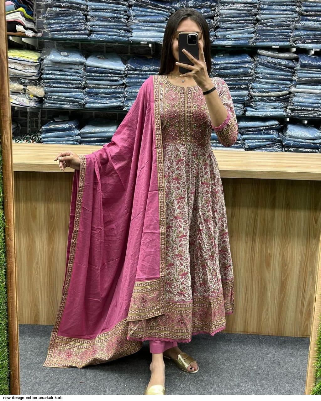 New design cotton Anarkali kurti