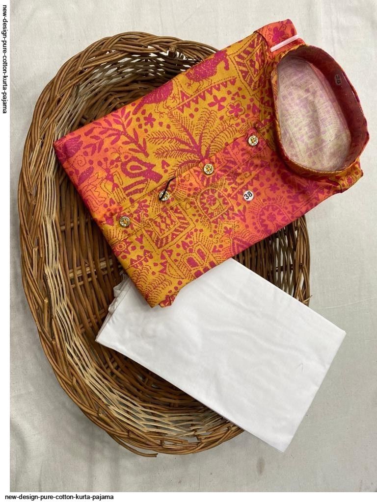 NEW DESIGN PURE COTTON KURTA PAJAMA