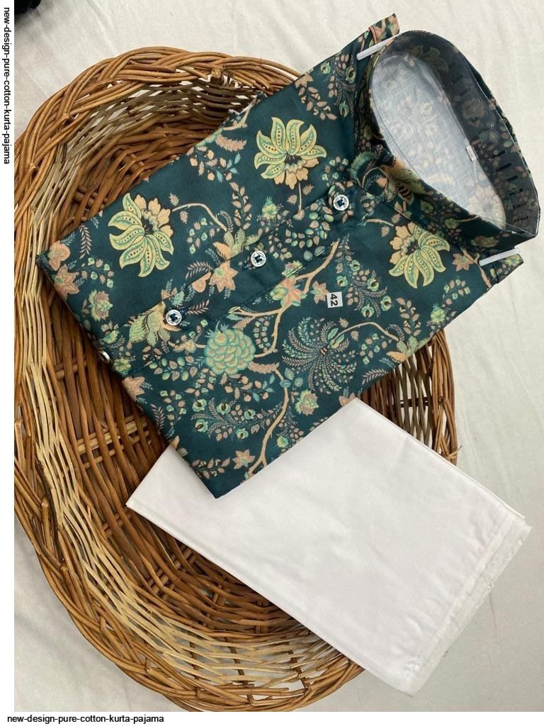 NEW DESIGN PURE COTTON KURTA PAJAMA