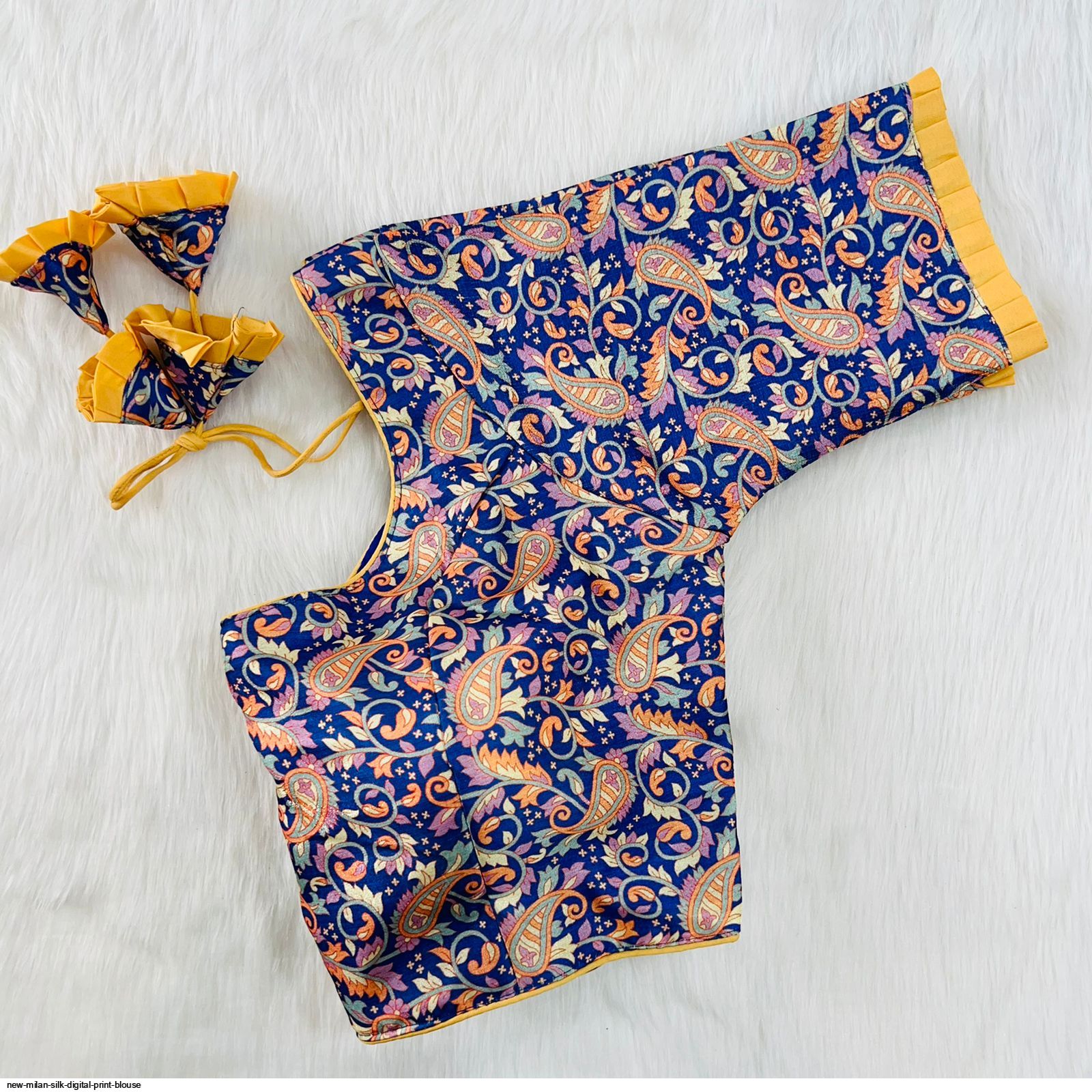 NEW Milan silk DIGITAL PRINT BLOUSE