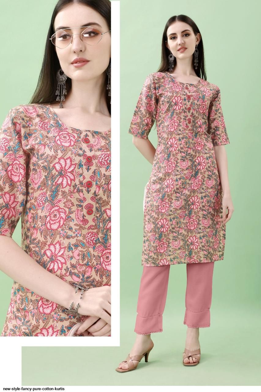 NEW STYLE FANCY PURE COTTON KURTIS