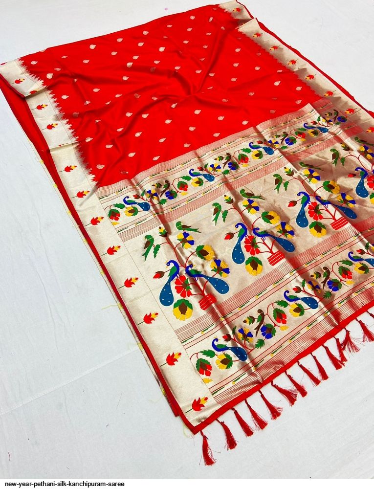 New year PETHANI SILK KANCHIPURAM SAREE