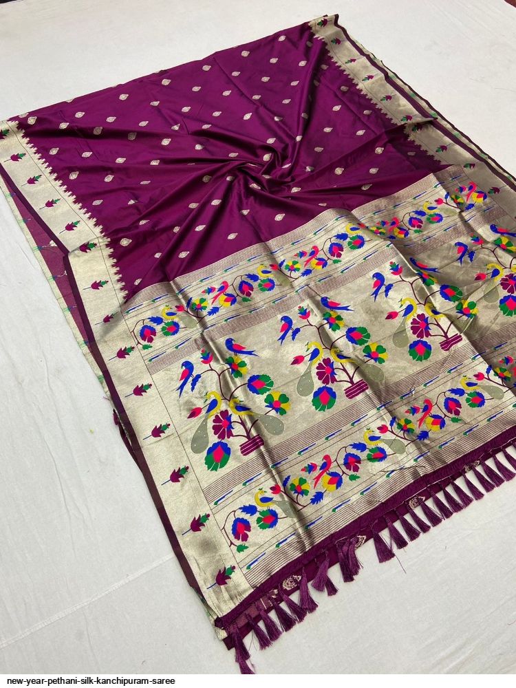 New year PETHANI SILK KANCHIPURAM SAREE