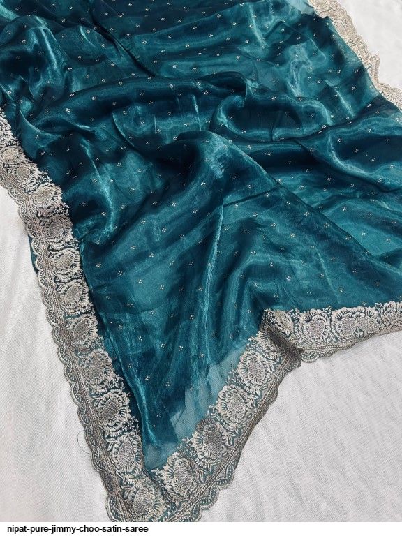 NIPAT Pure Jimmy Choo Satin Saree