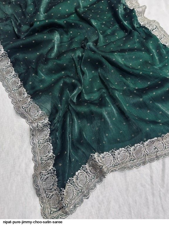 NIPAT Pure Jimmy Choo Satin Saree