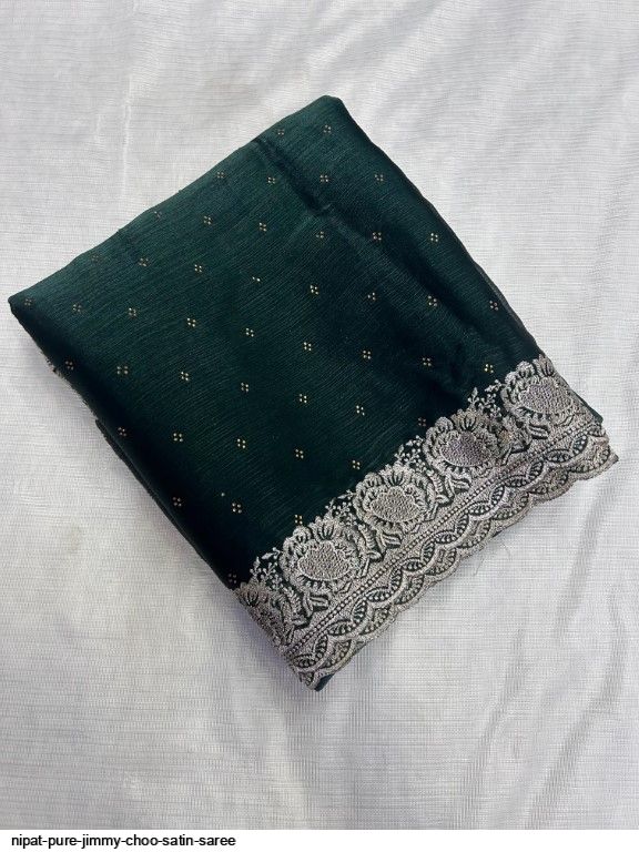 NIPAT Pure Jimmy Choo Satin Saree