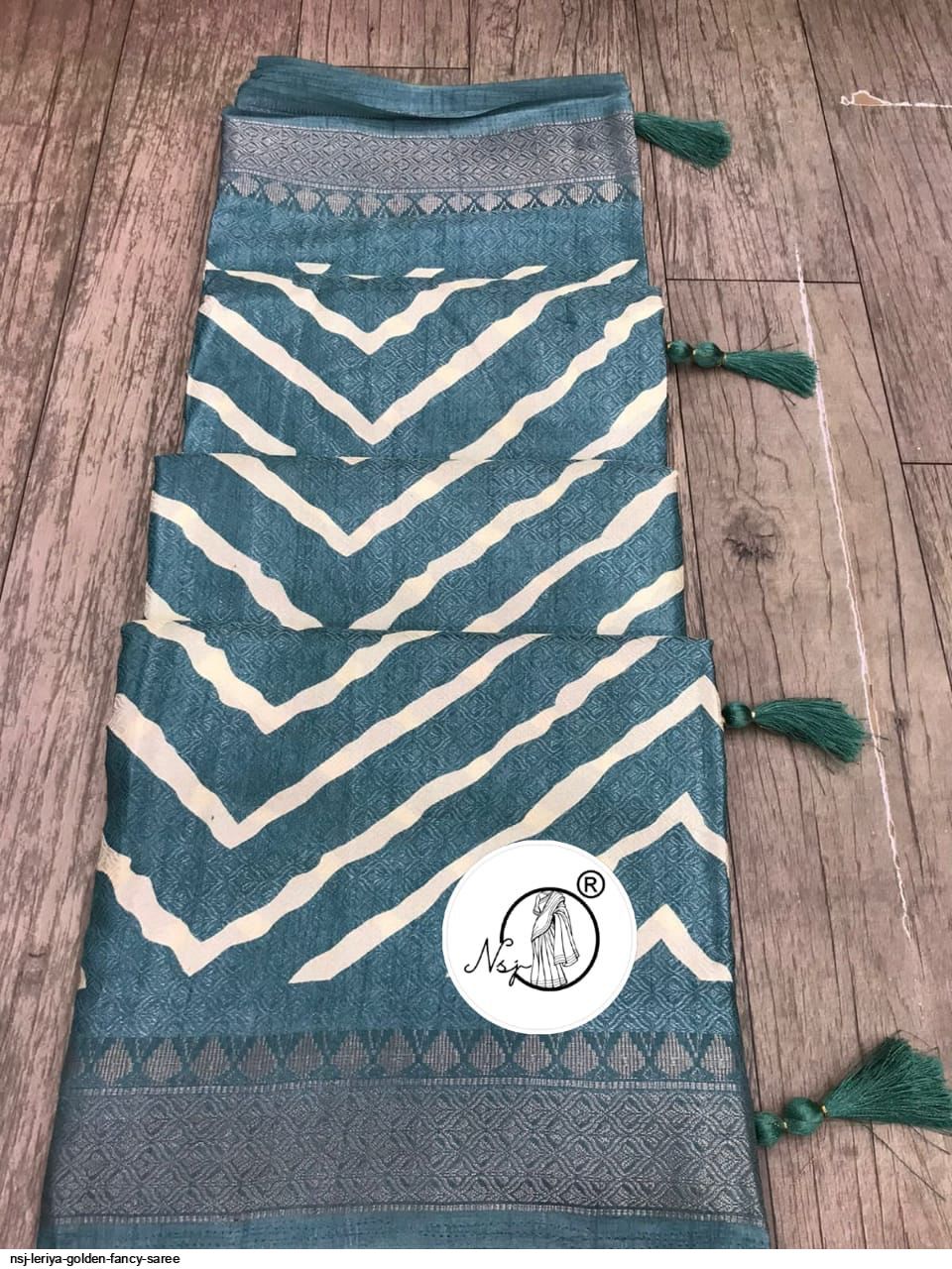 NSJ leriya golden FANCY SAREE