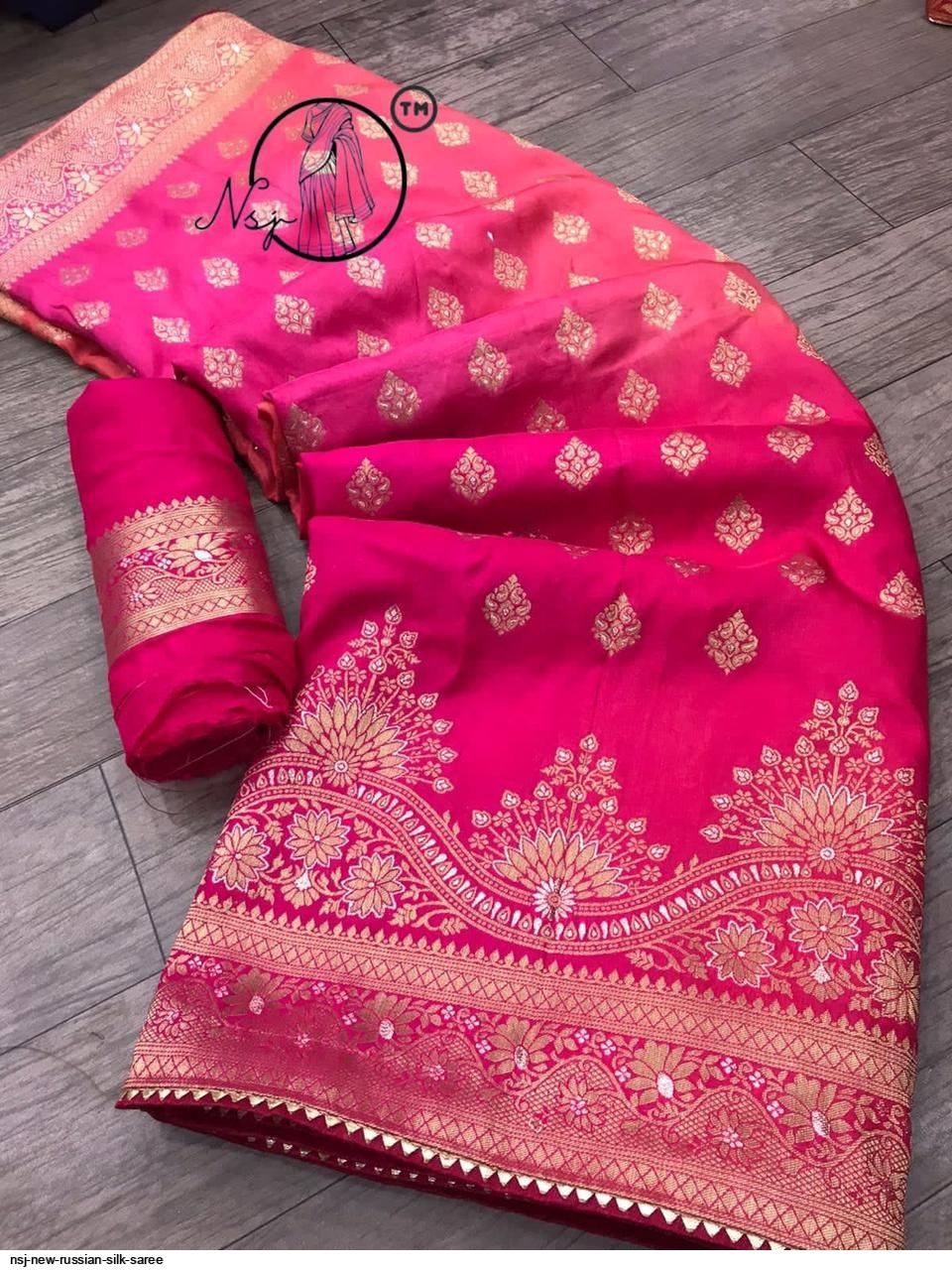 NSJ new Russian silk saree