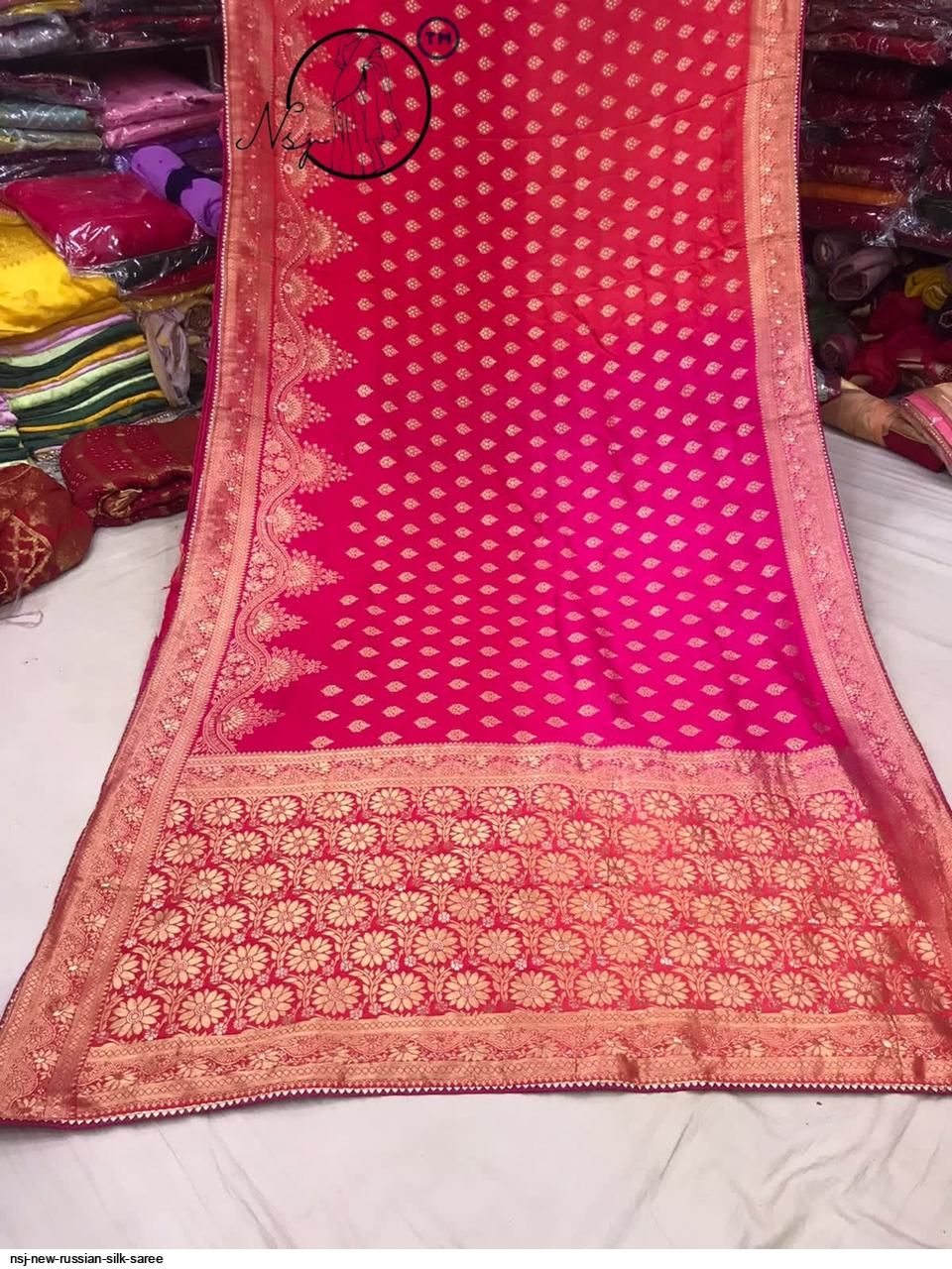 NSJ new Russian silk saree