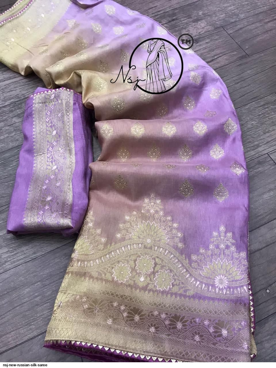 NSJ new Russian silk saree