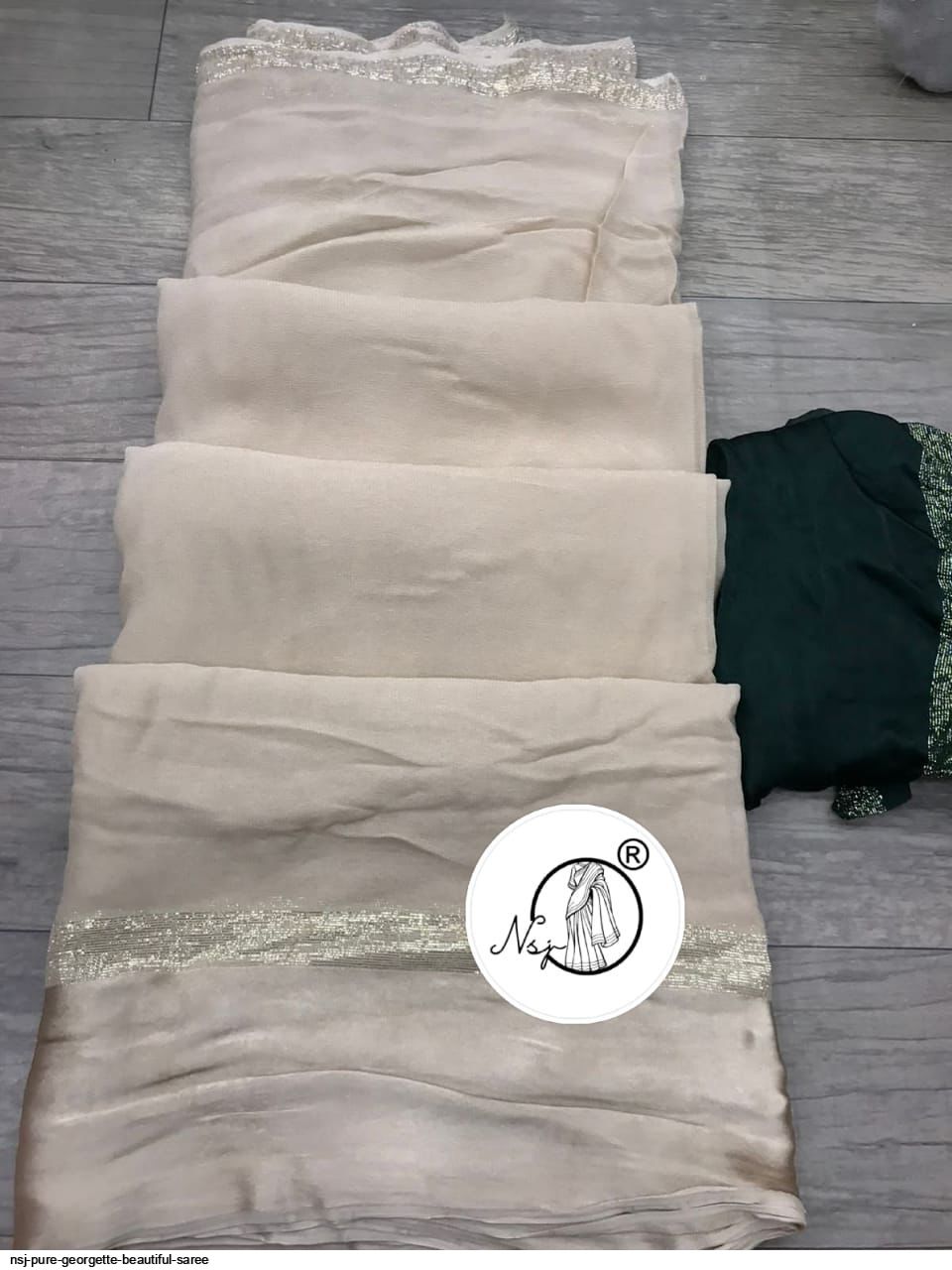 nsj pure Georgette beautiful saree