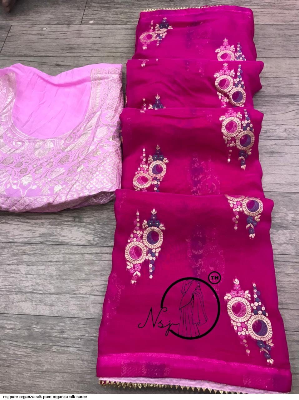 nsj pure organza silk pure organza silk saree