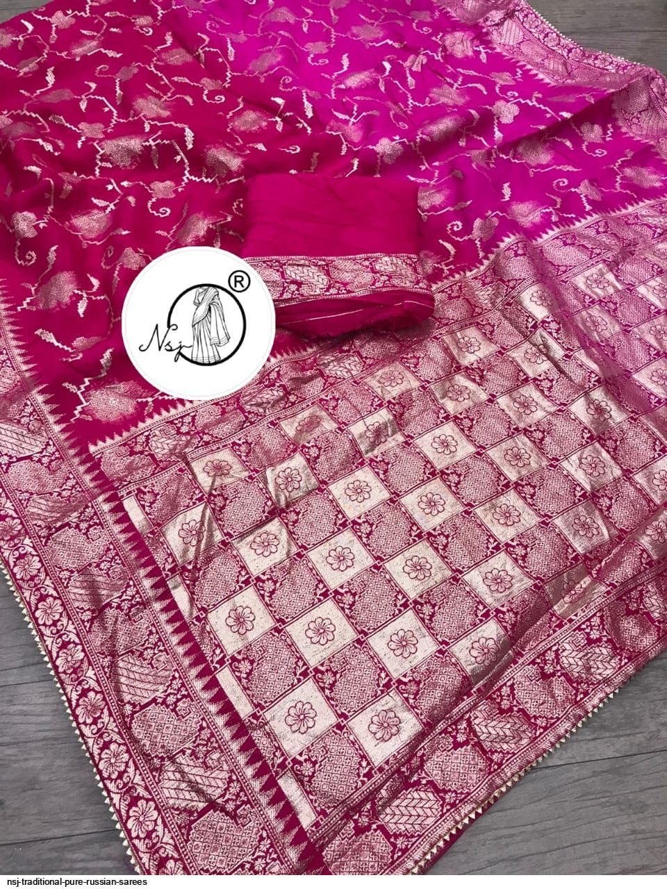 NSJ TRADITIONAL PURE RUSSIAN SAREES