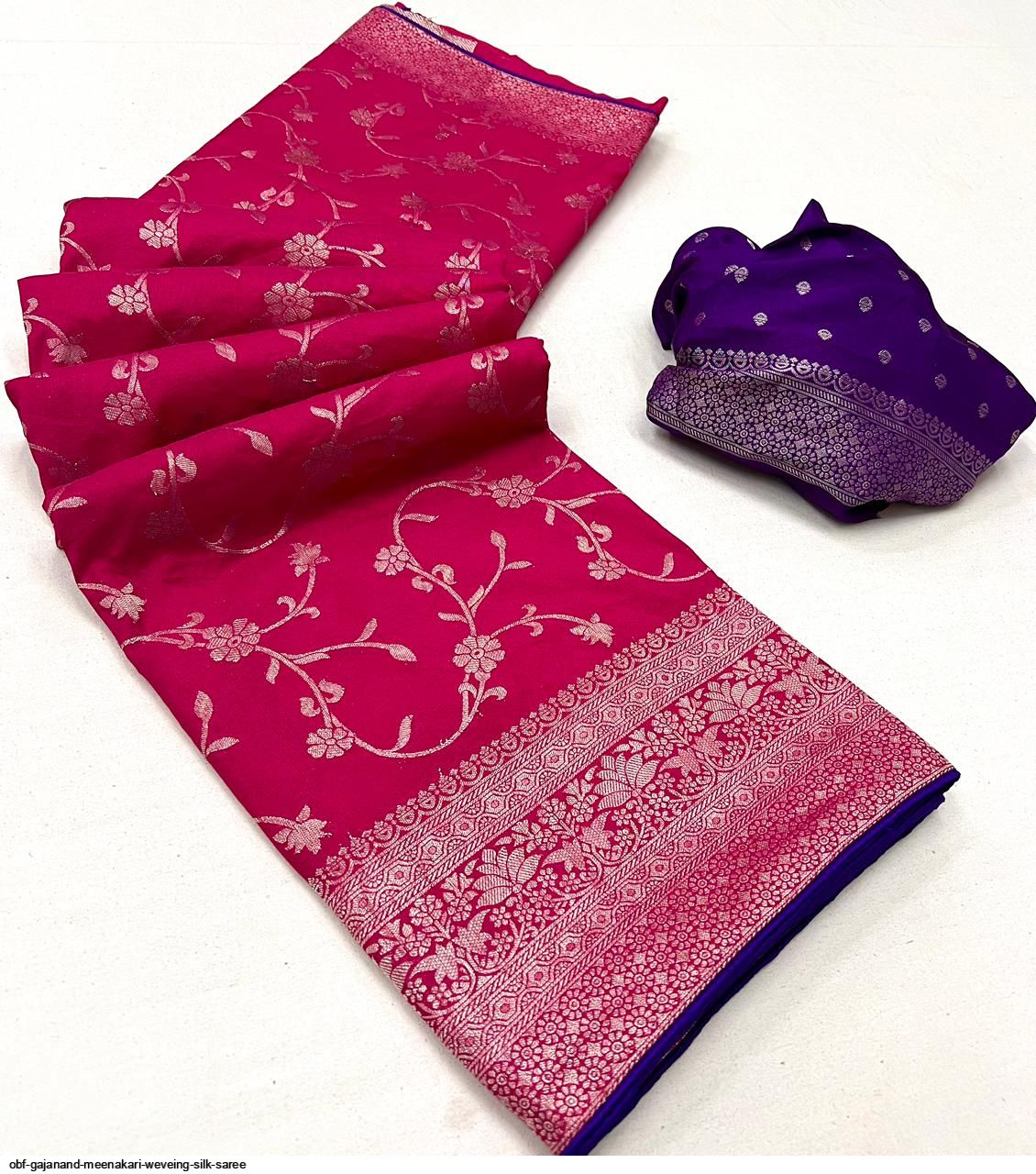 OBF GAJANAND MEENAKARI WEVEING SILK SAREE