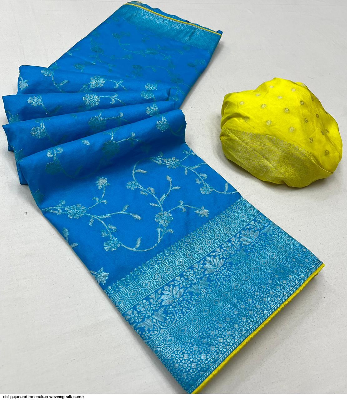 OBF GAJANAND MEENAKARI WEVEING SILK SAREE