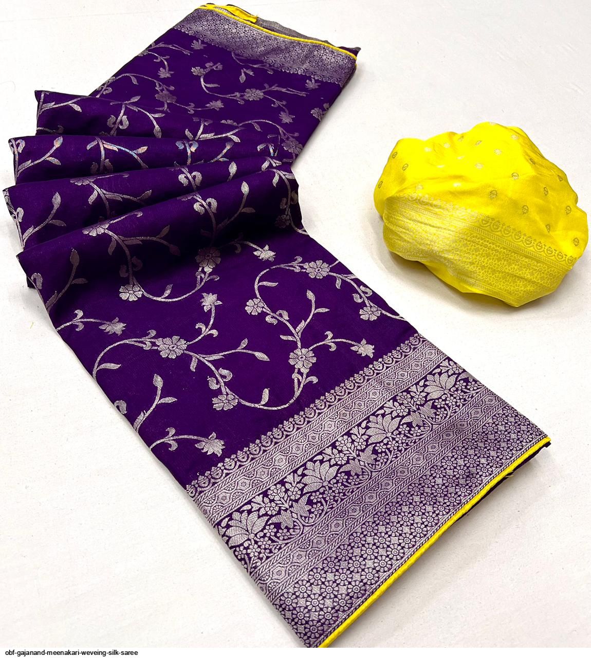 OBF GAJANAND MEENAKARI WEVEING SILK SAREE