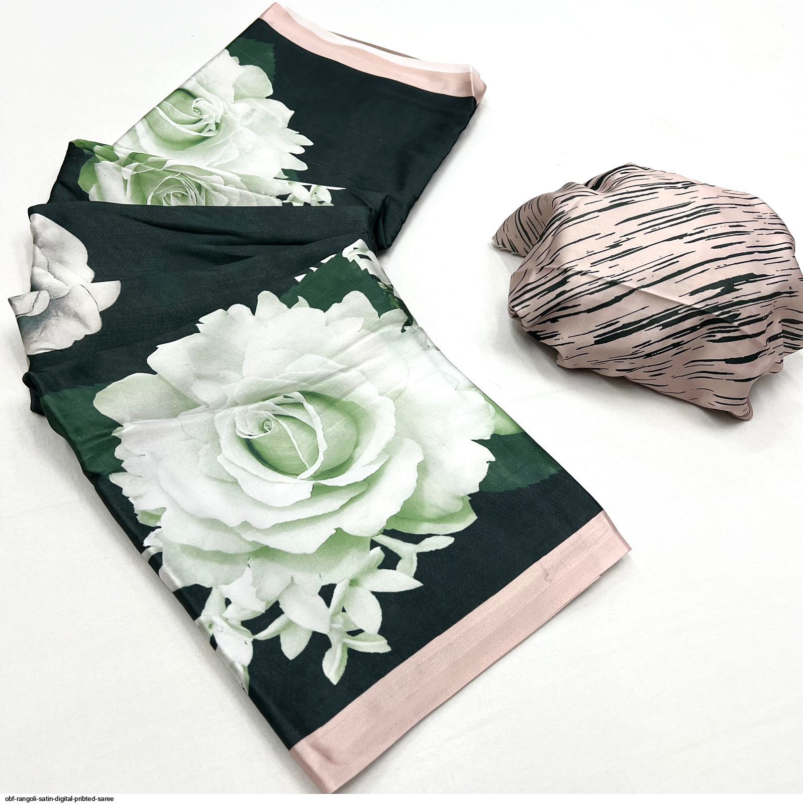OBF RANGOLI SATIN DIGITAL PRIBTED SAREE