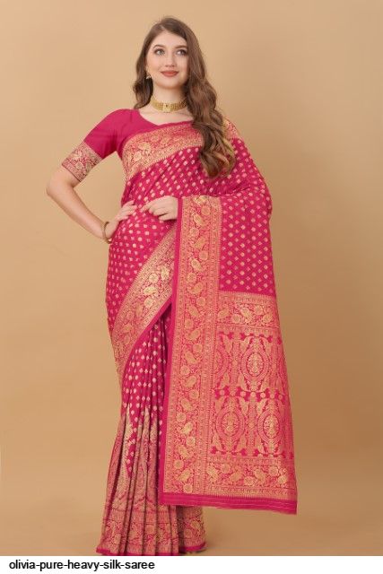 OLIVIA PURE HEAVY SILK SAREE