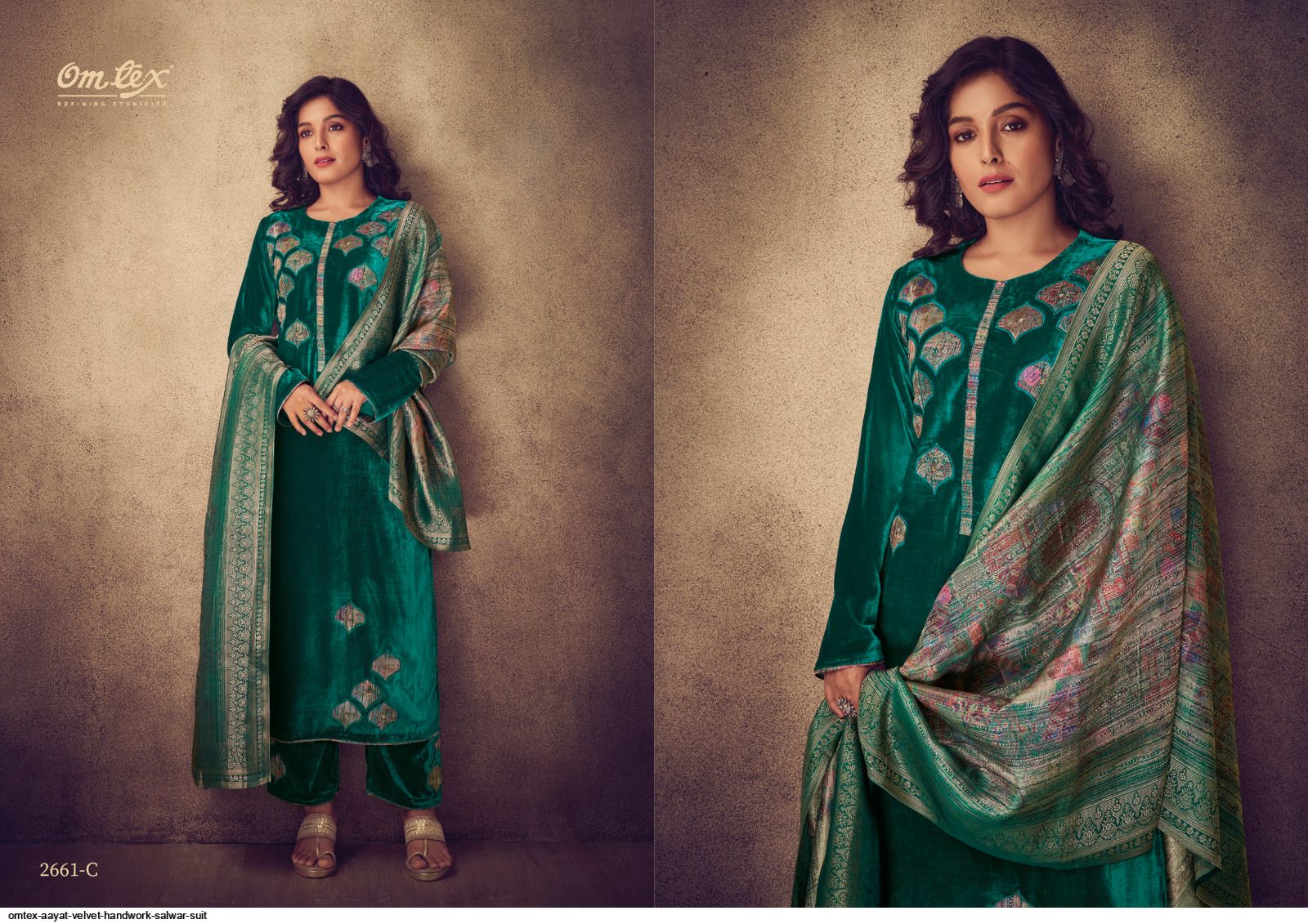 OMTEX AAYAT VELVET HANDWORK SALWAR SUIT