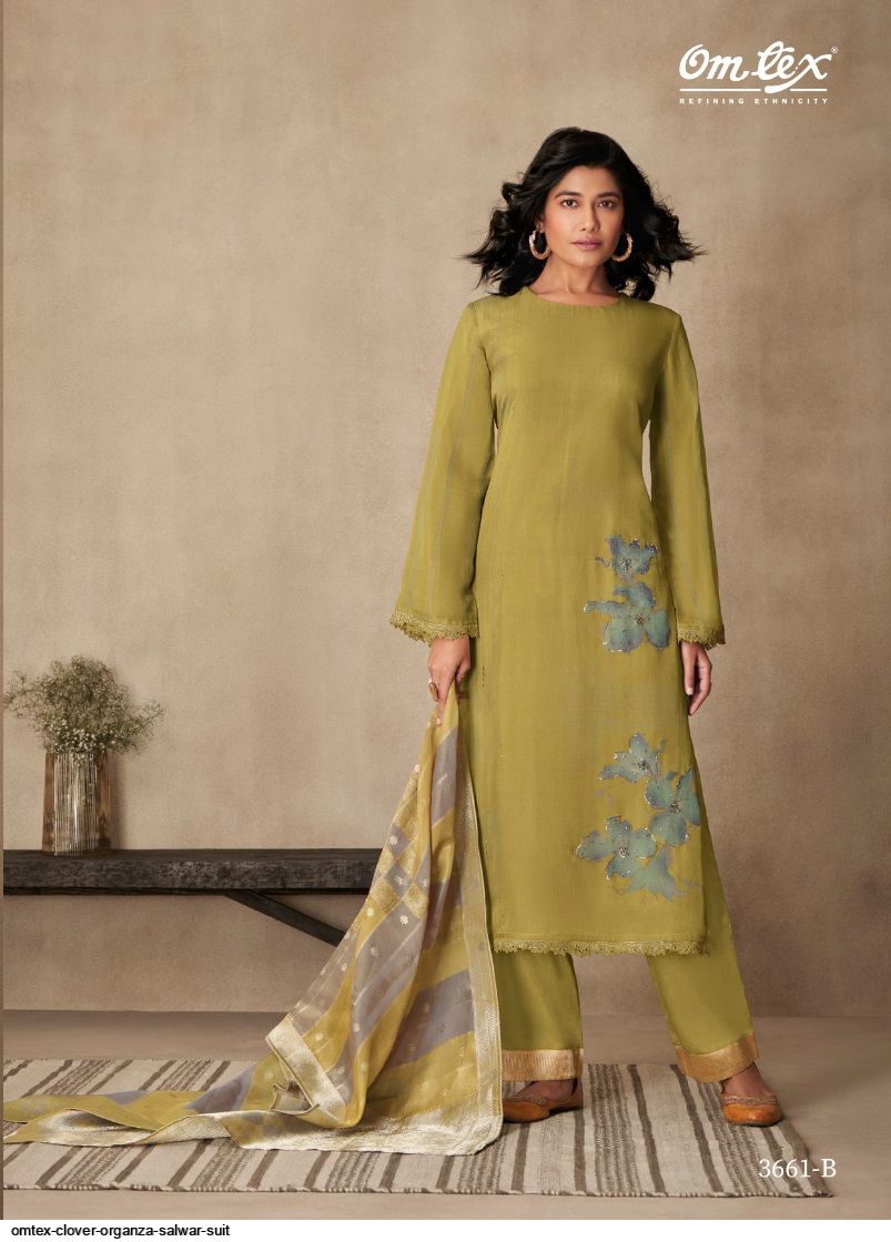OMTEX CLOVER ORGANZA salwar suit