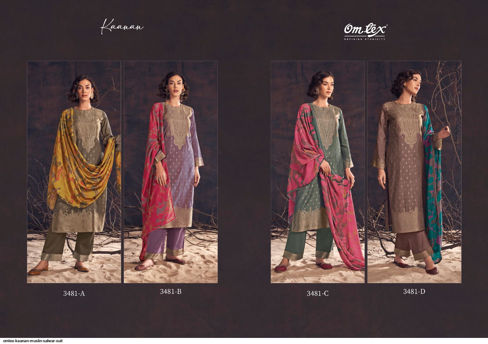OMTEX KAANAN MUSLIN SALWAR SUIT