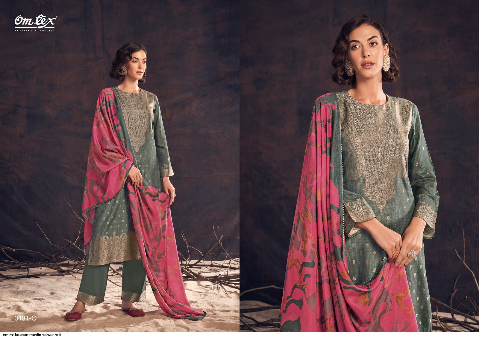 OMTEX KAANAN MUSLIN SALWAR SUIT