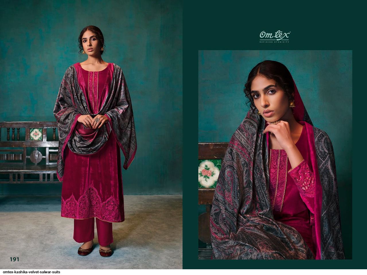 OMTEX KASHIKA VELVET SALWAR SUITS