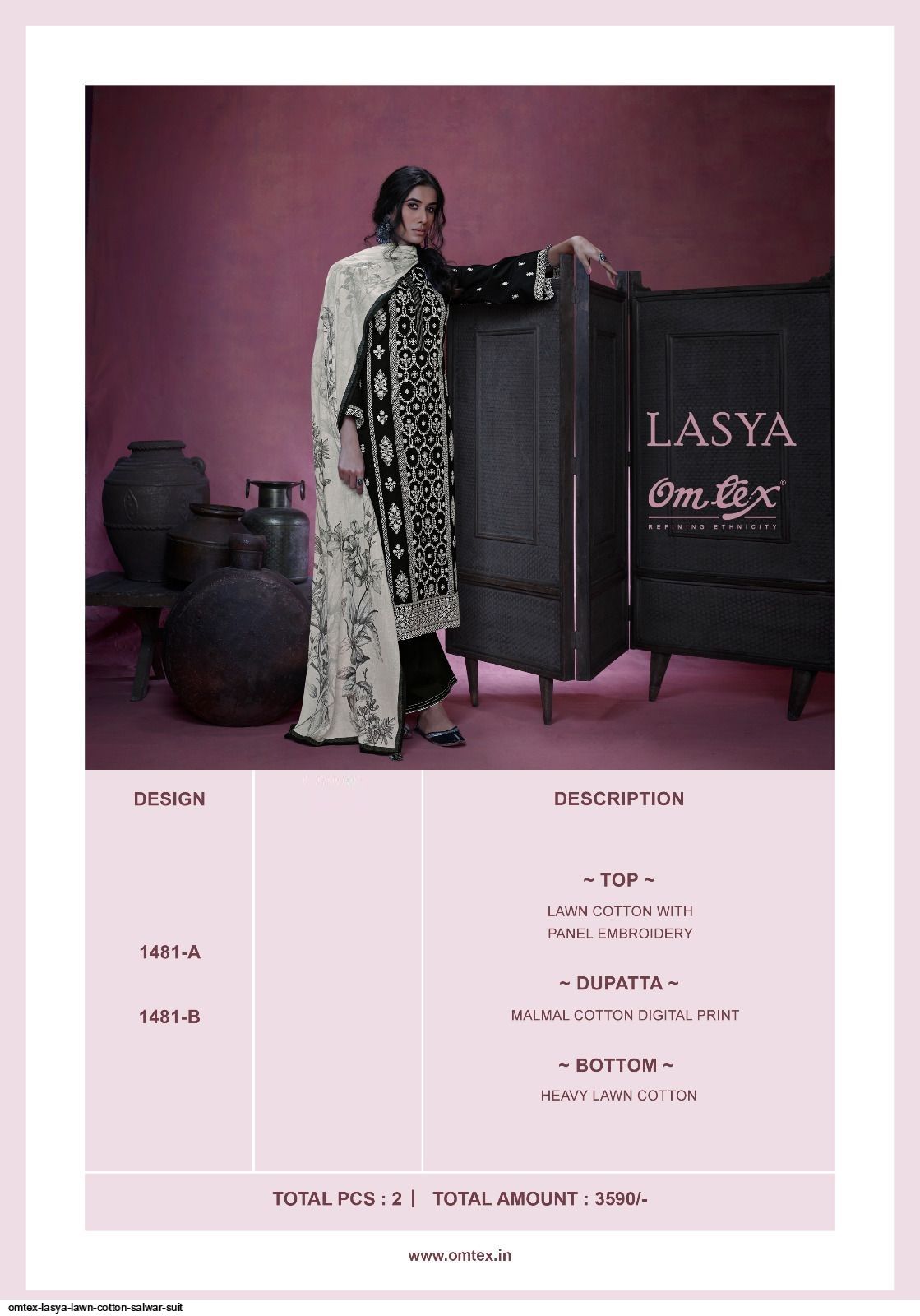 OMTEX LASYA LAWN COTTON salwar suit