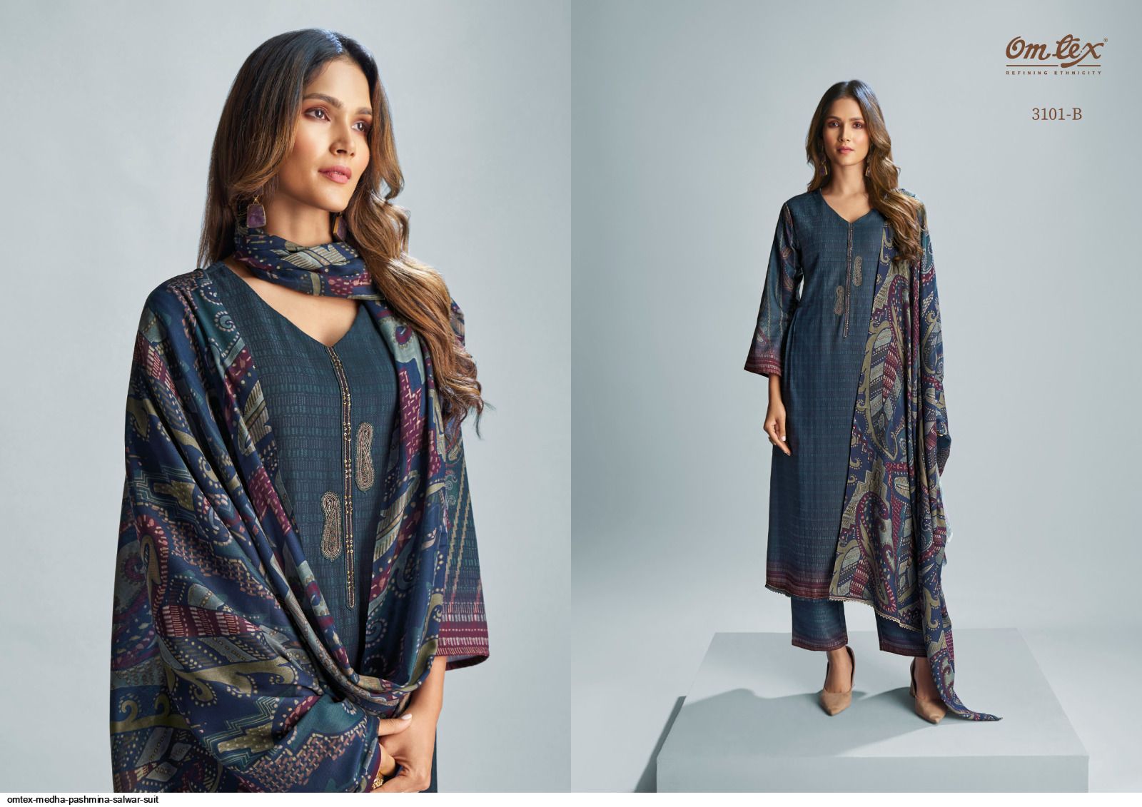 OMTEX MEDHA PASHMINA SALWAR SUIT