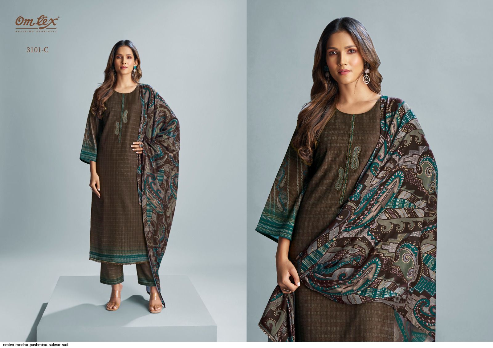 OMTEX MEDHA PASHMINA SALWAR SUIT