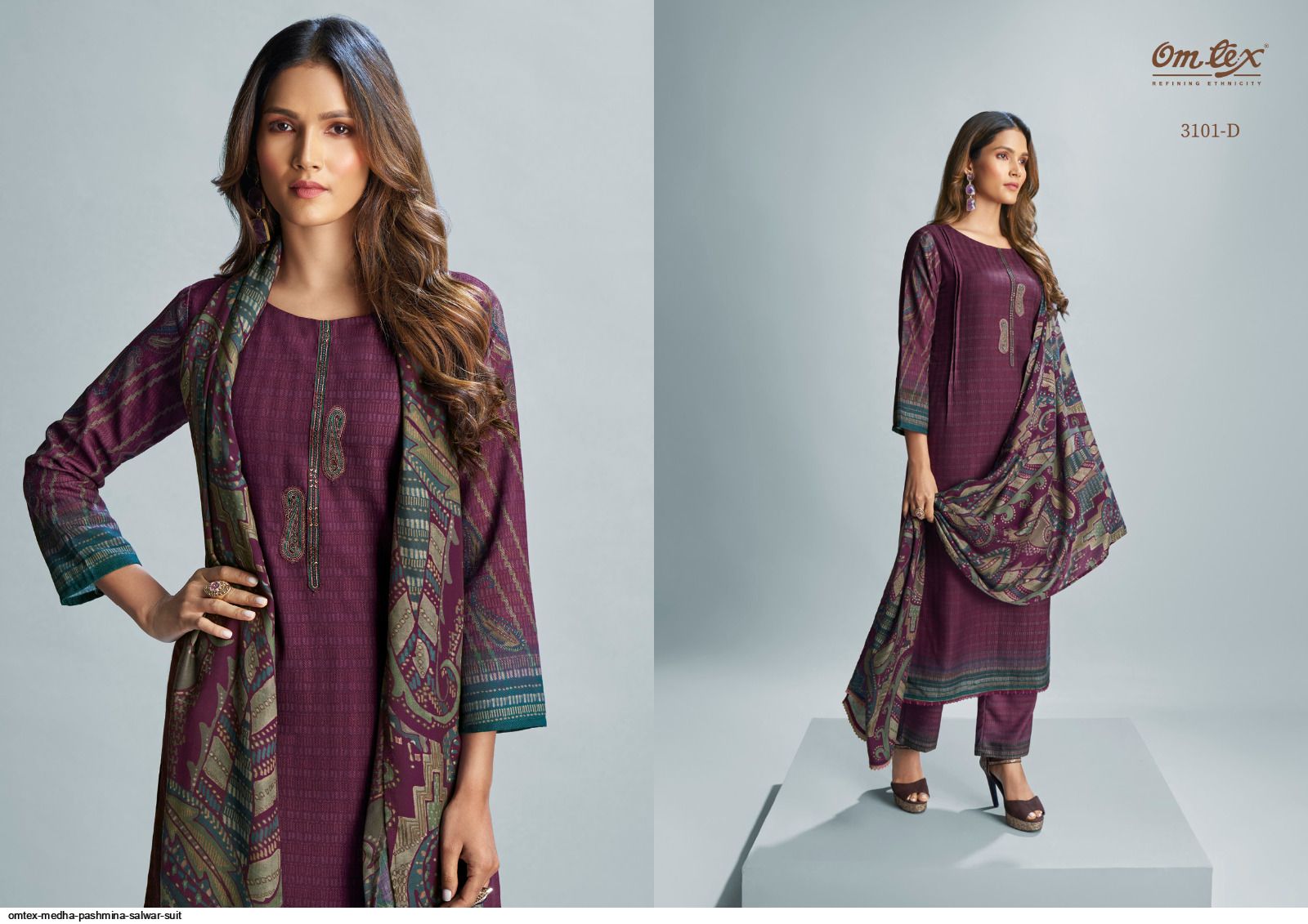 OMTEX MEDHA PASHMINA SALWAR SUIT