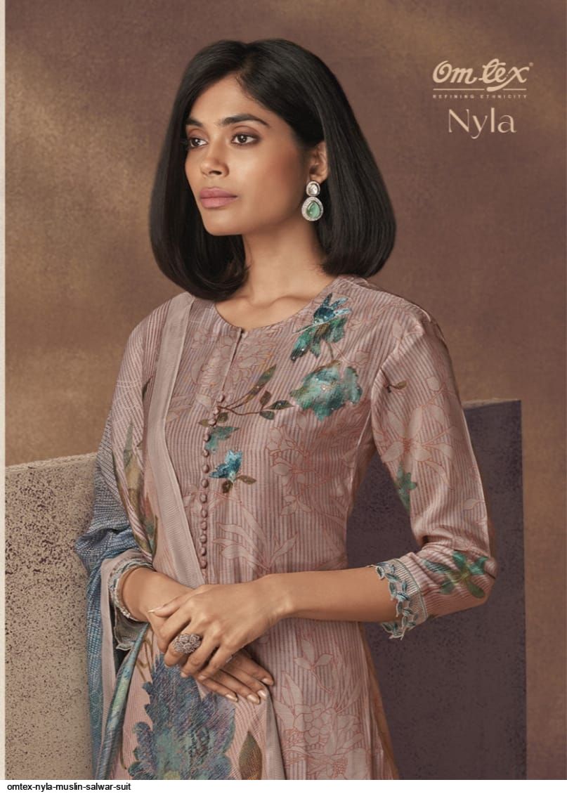 OMTEX NYLA MUSLIN SALWAR SUIT